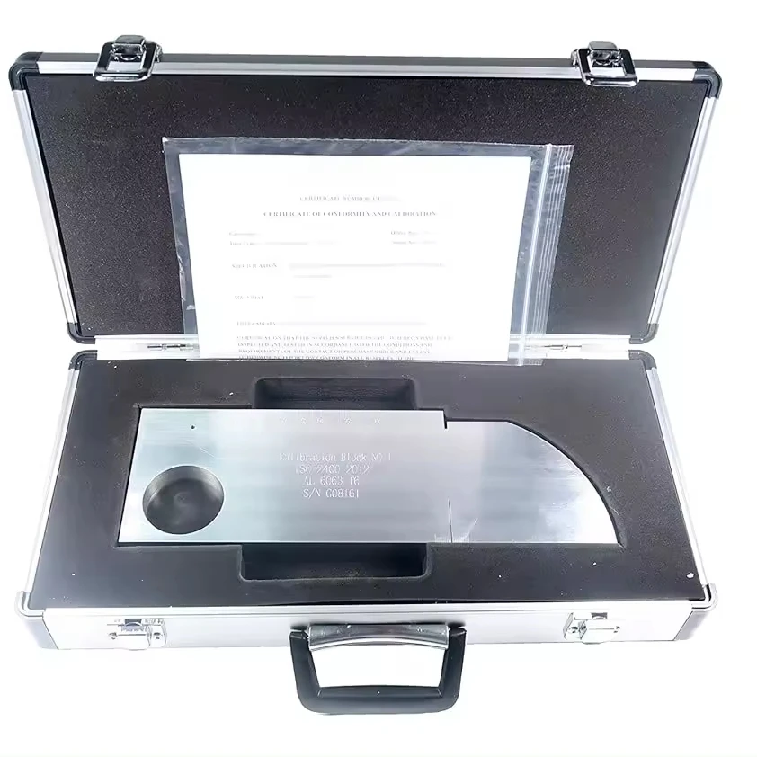 Aluminum V1 type Ultrasonic Calibration Test Block Inch Version IIW ...