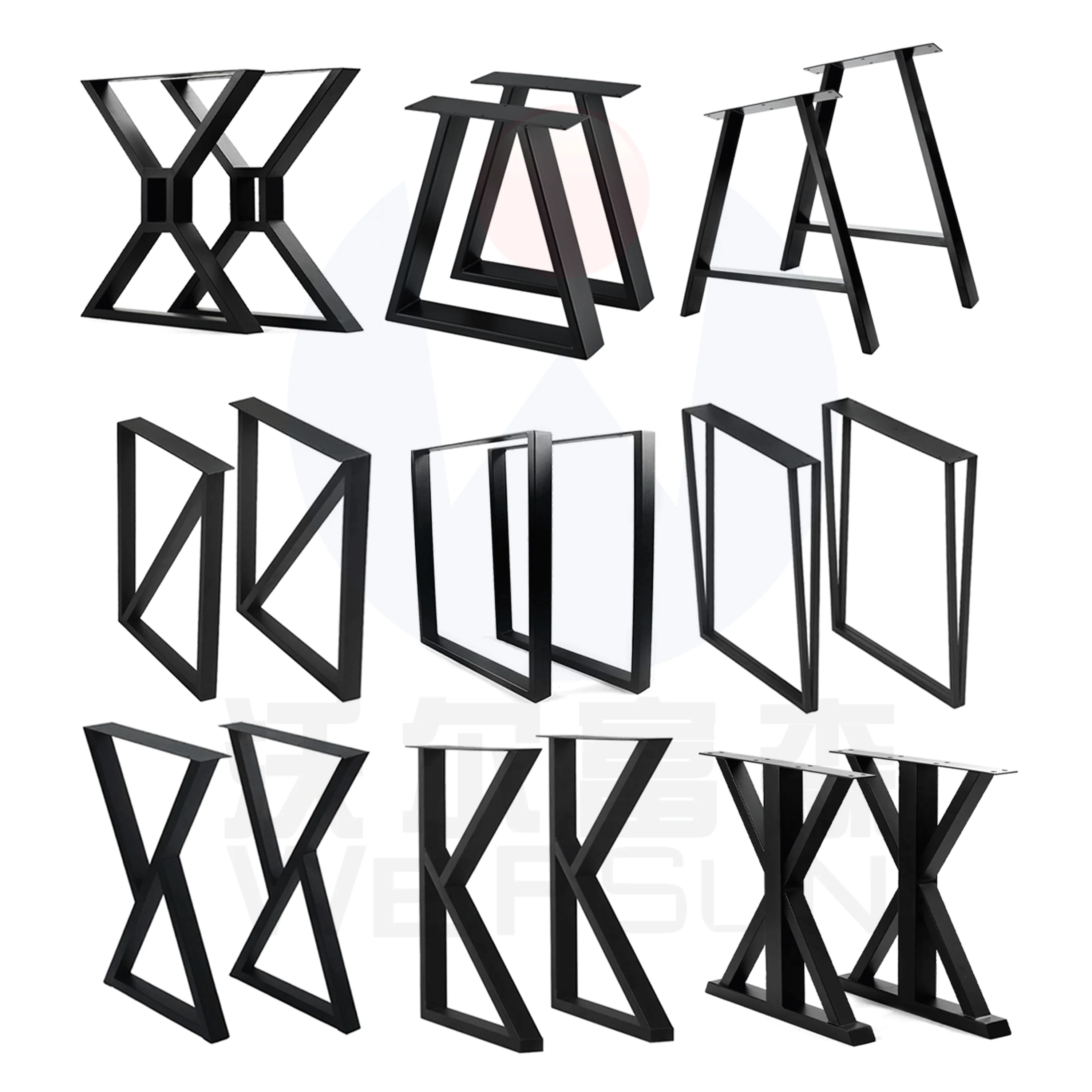 Modern Iron Feet Metal Clamp Table Legs Vintage Machine Table Legs Top ...