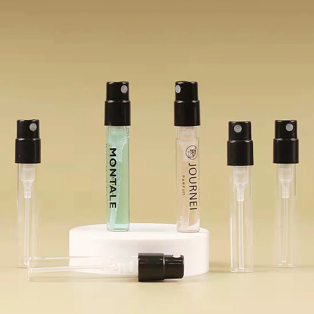 Custom Logo Mini Black Perfume Test Spray Bottles - 1.5ml, 2ml, 3ml ...