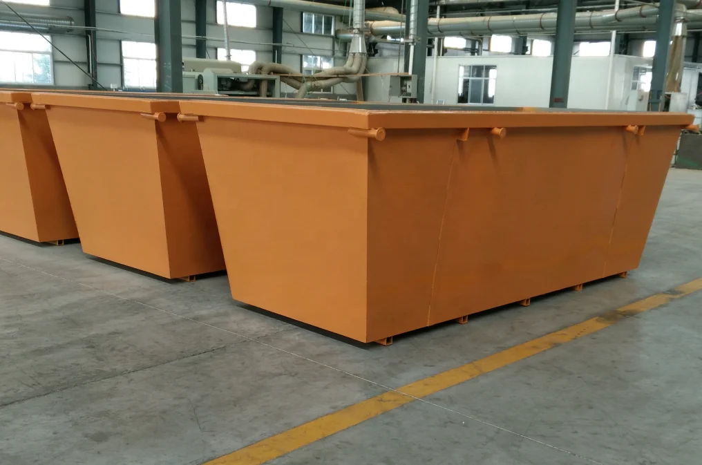 New 5m3 Skip Bin Garbage Container Heavy Duty Roll Off Dumpster Trailer ...