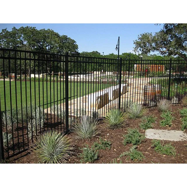 Wholesale 6ftx8ft Garden Black Picket Metal Fences Anti Rust Galvanized ...