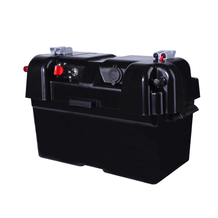 Outdoor Plastic Waterproof 12V Battery Box Camping Adventure Battery ...