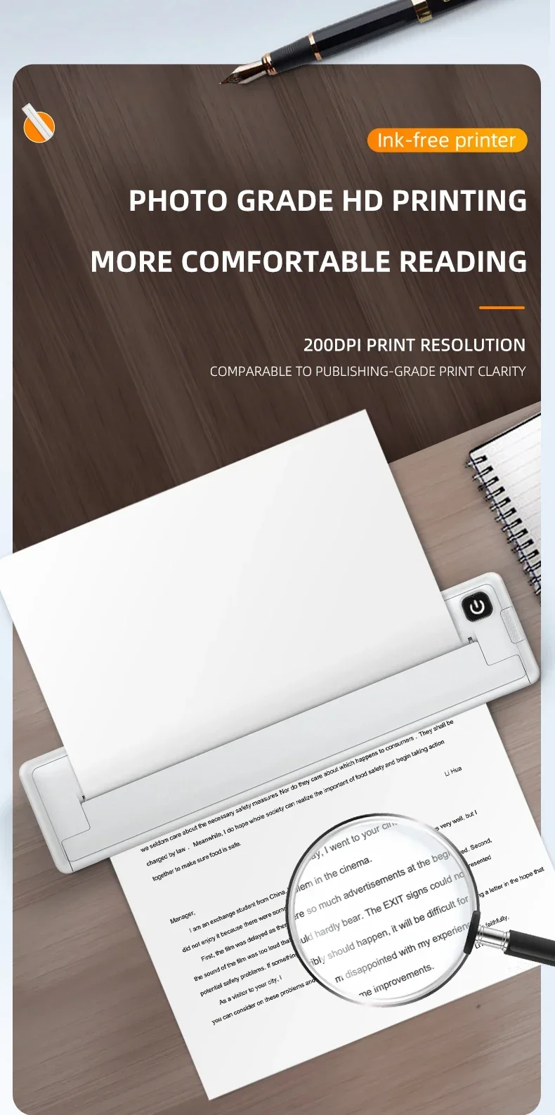 High Quality A4 Bluetooth Printer Continuous Thermal Printer PDF ...