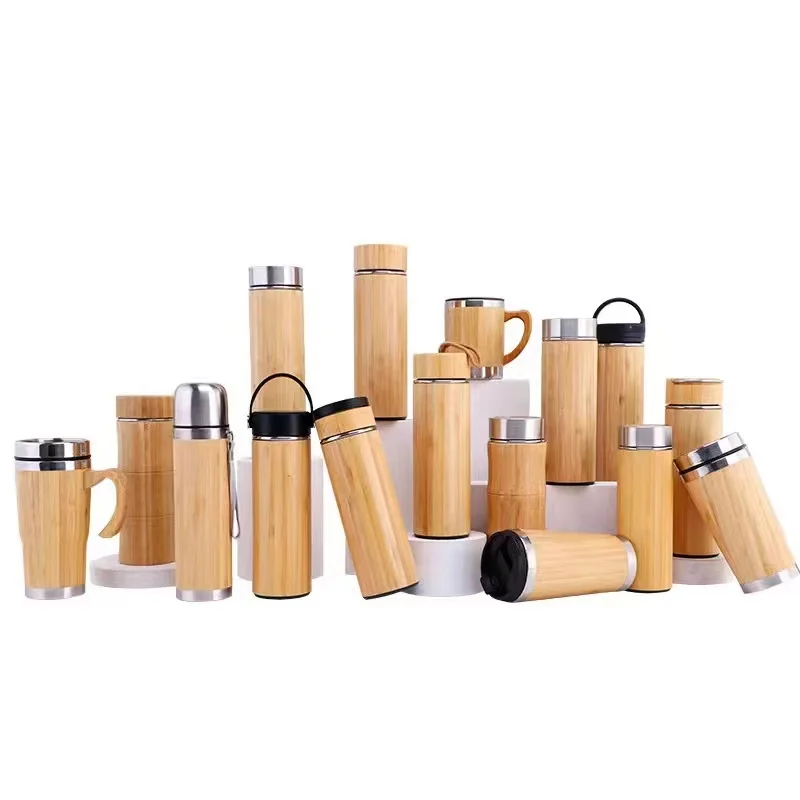 Factory Wholesale Bamboo Travel Mug Reusable Tea Cup With Bamboo Coffee ...