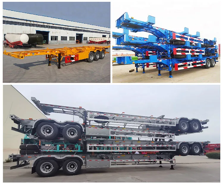 3axles 20ft 40ft Frame Shipping Chassis - Durable & Efficient