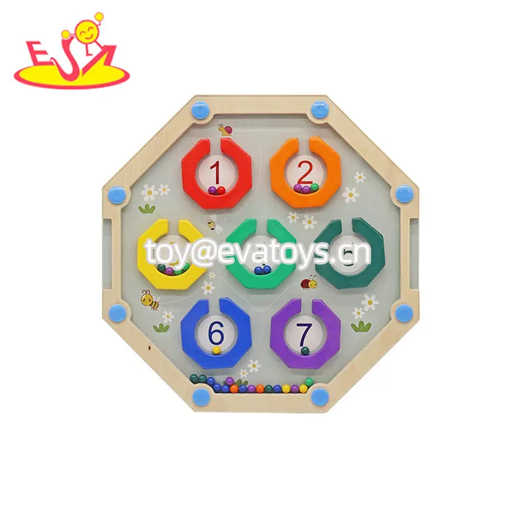 Kids Educational Matching Game Wooden Color Sorting Toy With Balls And ...