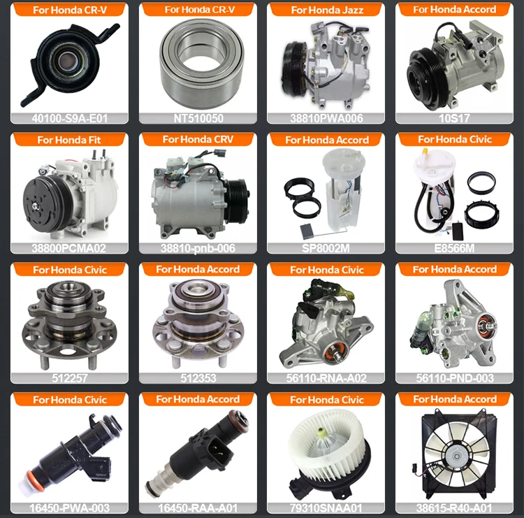 Shop Our Hot Sale Auto Spare Parts Kit for Honda Vehicles