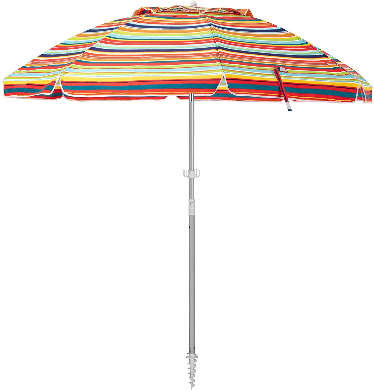 8.5ft Uv50+ Blue Stripe Outdoor Portable Sunshade Waterproof Parasol ...
