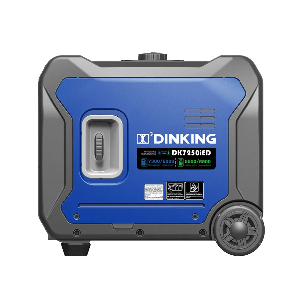 Dinking 7.25kw Dual Fuel Silent Easy Move Gasoline Power Backup Remote ...