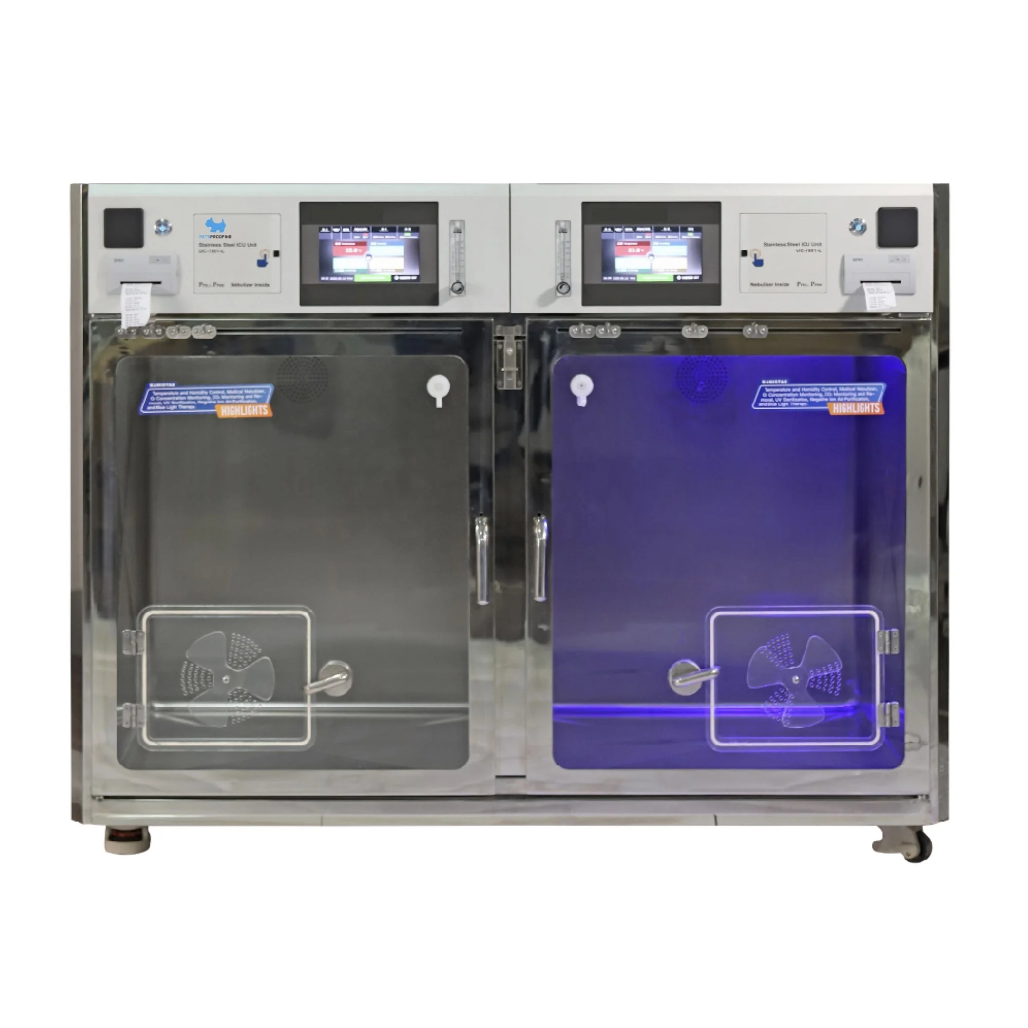 Veterinary Equipment Medical Therapy Stainless Steel Icu Oxygen Animal ...