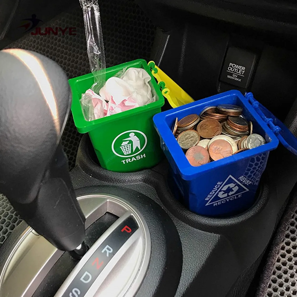 Mini Garbage Trash Bin with Custom Logo - Recycle Bin Pen Holder