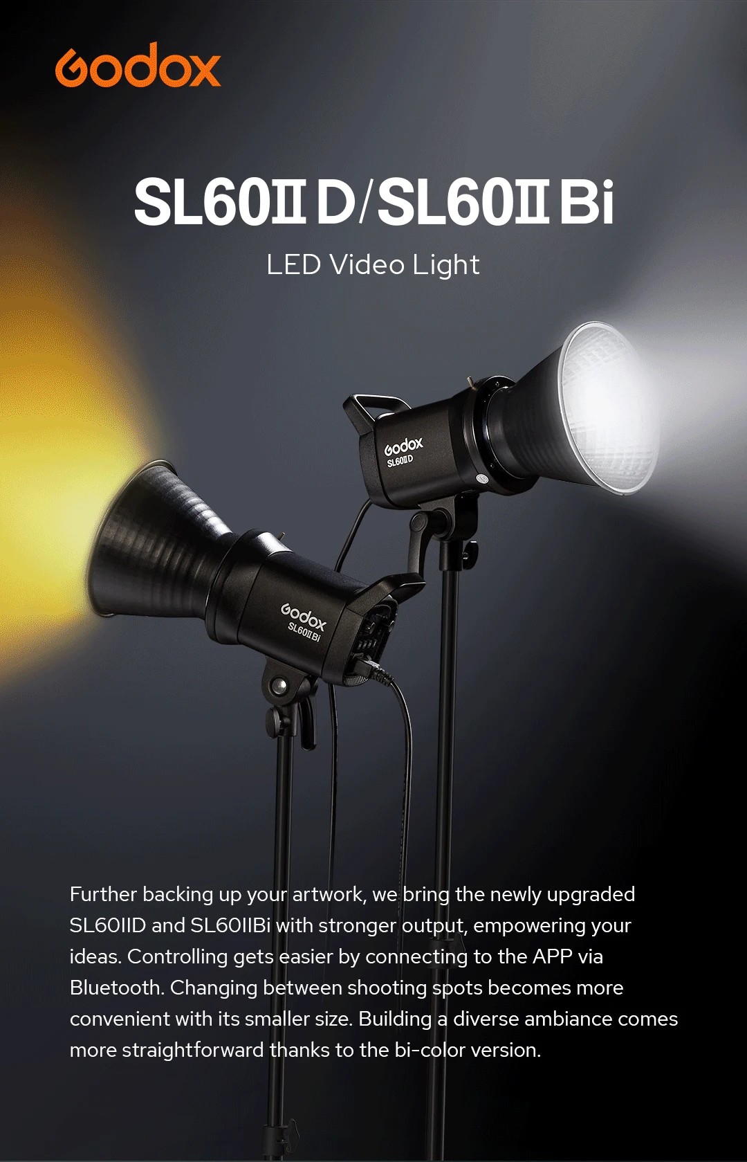 Godox Sl60iid Led Photography Lamp White Light 5600k Video Live Light ...