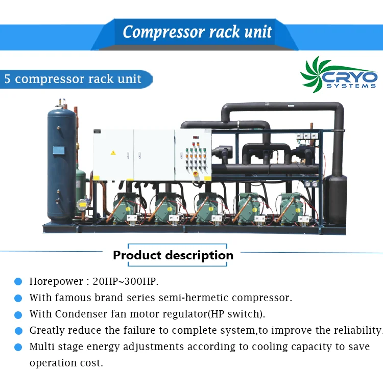 Rack Condensing Unit Multi Compressor System for Cold Room