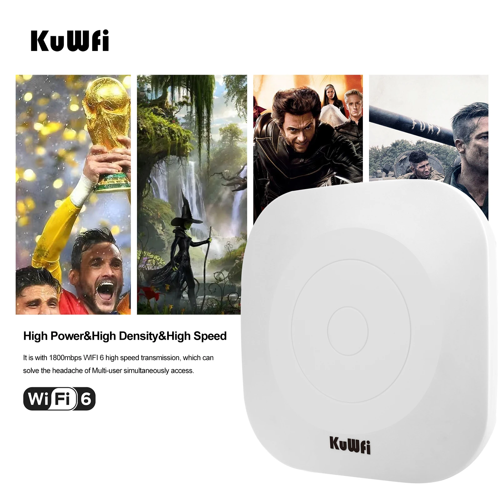 Hot Sale Kuwfi 11ax Dual Band 1800mbps Wifi6 High Gain Antenna Wireless ...