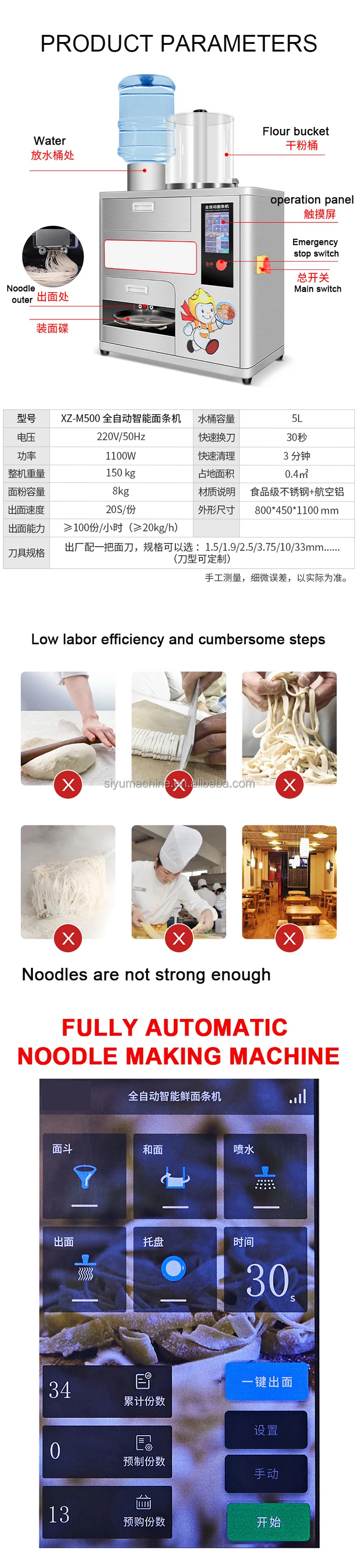 Automatic Ramen Instant Indomie Chinese Noodles Making Machine Fresh ...