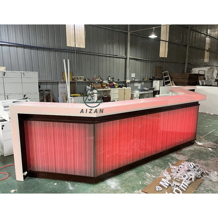 RGB Led Lighted bar Counter Restaurant Nightclub Wine Pub Luxury bar ...
