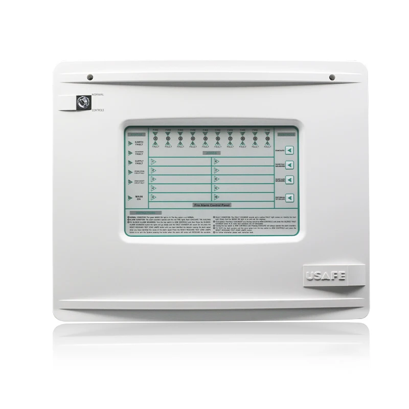 1-10 Zones Conventional Fire Alarm Control Panel With Relay Output ...