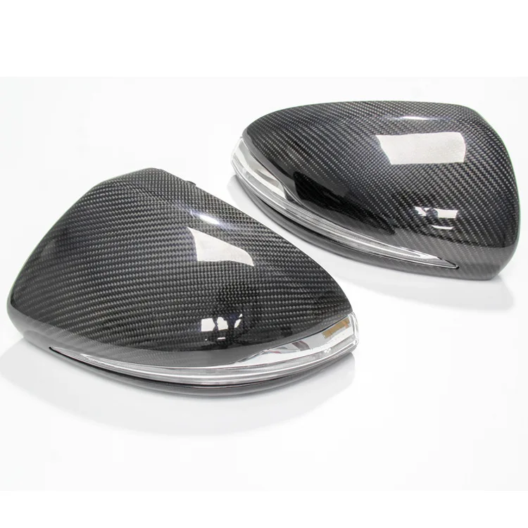 Replacement W205 Carbon Fiber Car Side Mirror Cover For Mercedes Benz C ...