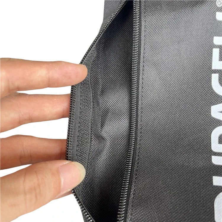 Custom Eco Friendly Small Zipper Pouch Waterproof Black Zipper Tool ...