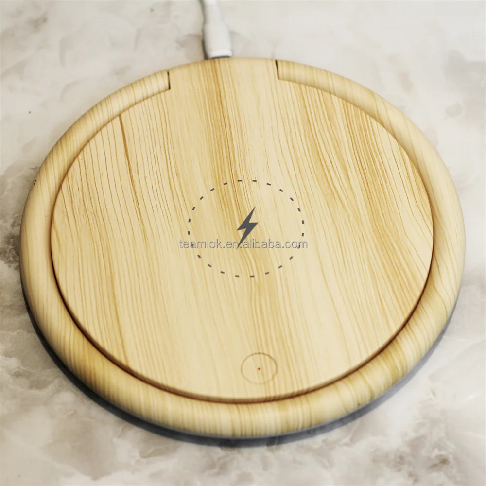 Slim Fast Charge 15w Bamboo Wooden Walnut Color Wireless Charger for ...