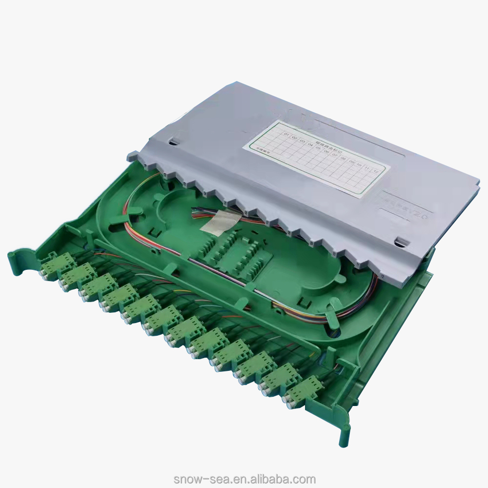 12 Port Fiber Optic Splice Tray with Pigtail and Adapter