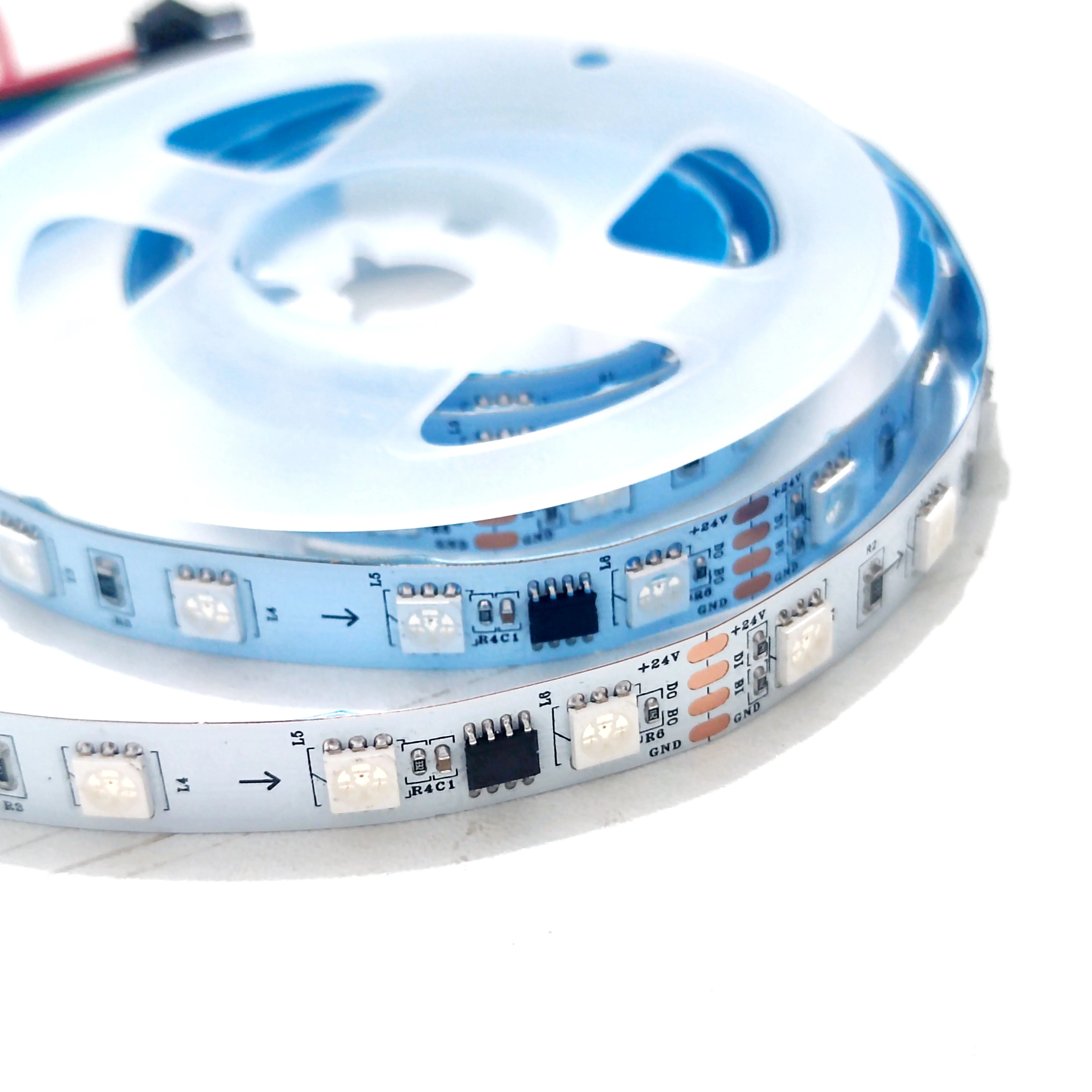 Addressable Rgb Digital Pixel Led Strip Light 5050 60 Led 16703ic 4 Pin ...