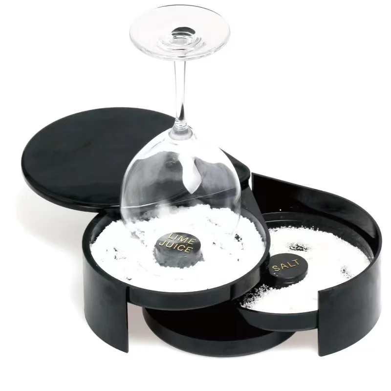 Wholesale Plastic Abs Receptions Condiment Caddy 3 Trays Glass Salt ...