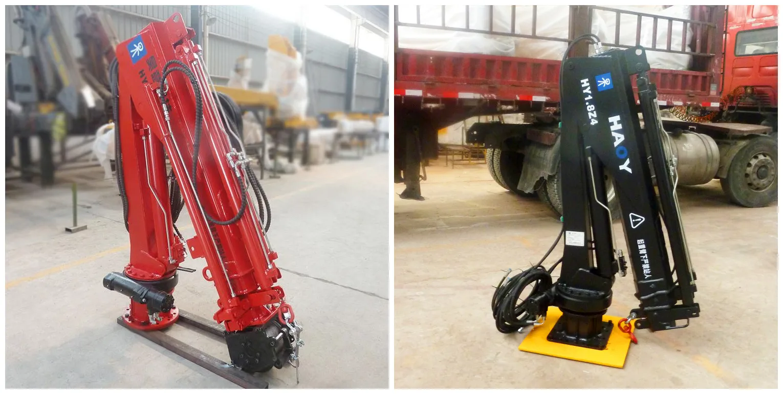 HY1.8Z4 Mini Portable Knuckle Boom Crane - 1.8 Ton Capacity