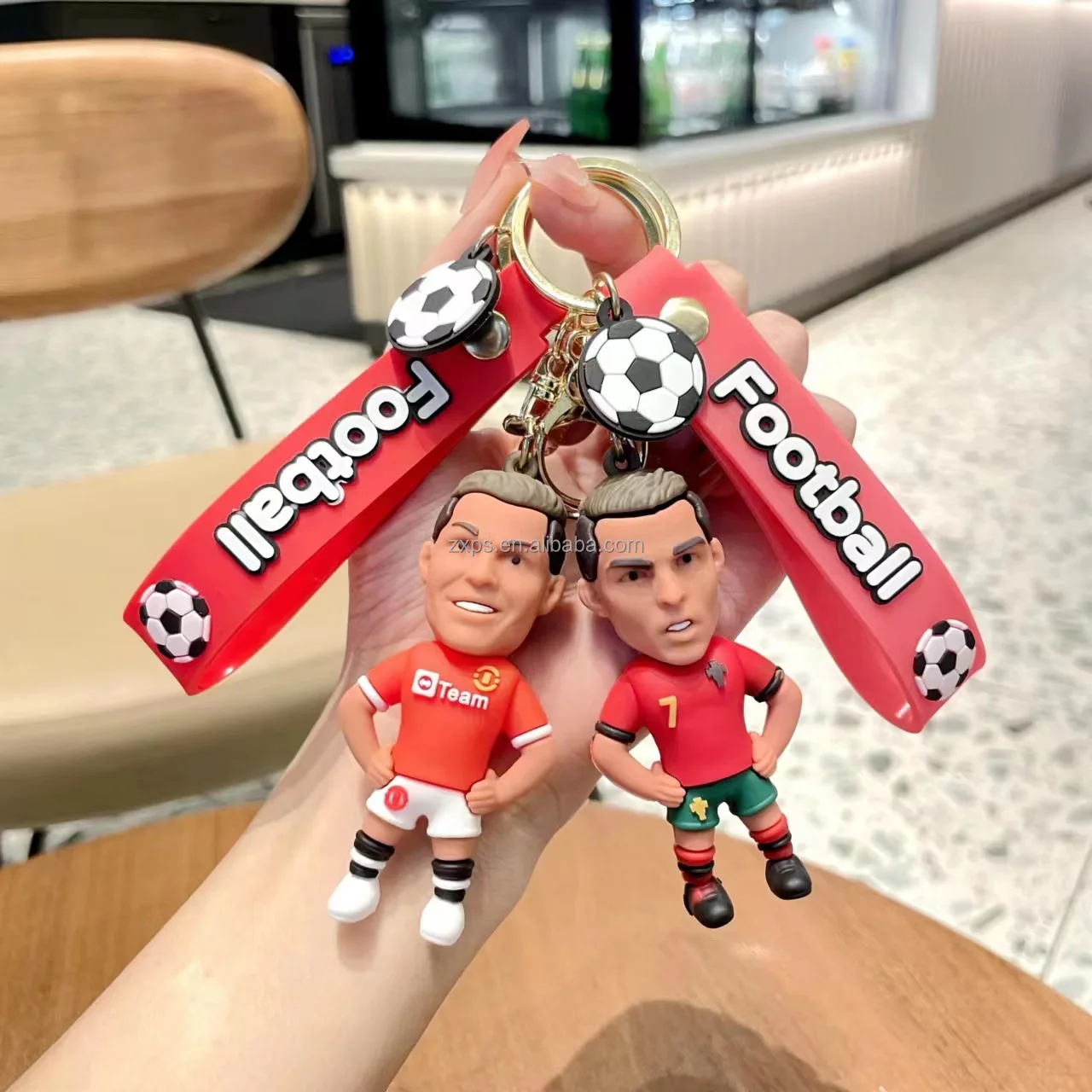 Wholesale Cristiano Ronaldo Plastic Soft Pvc Rubber Mini 3d Soccer ...
