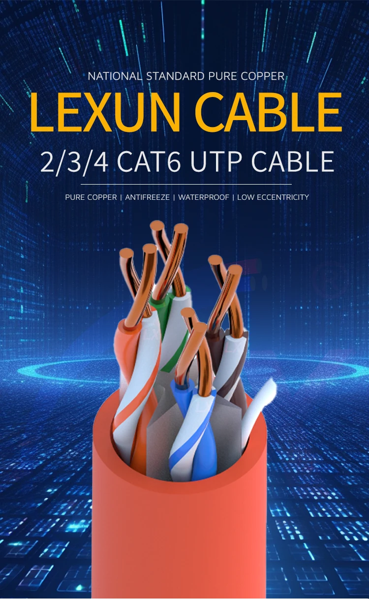 305m Cat6 Communication Cable Pure Copper Wired For Reliable ...