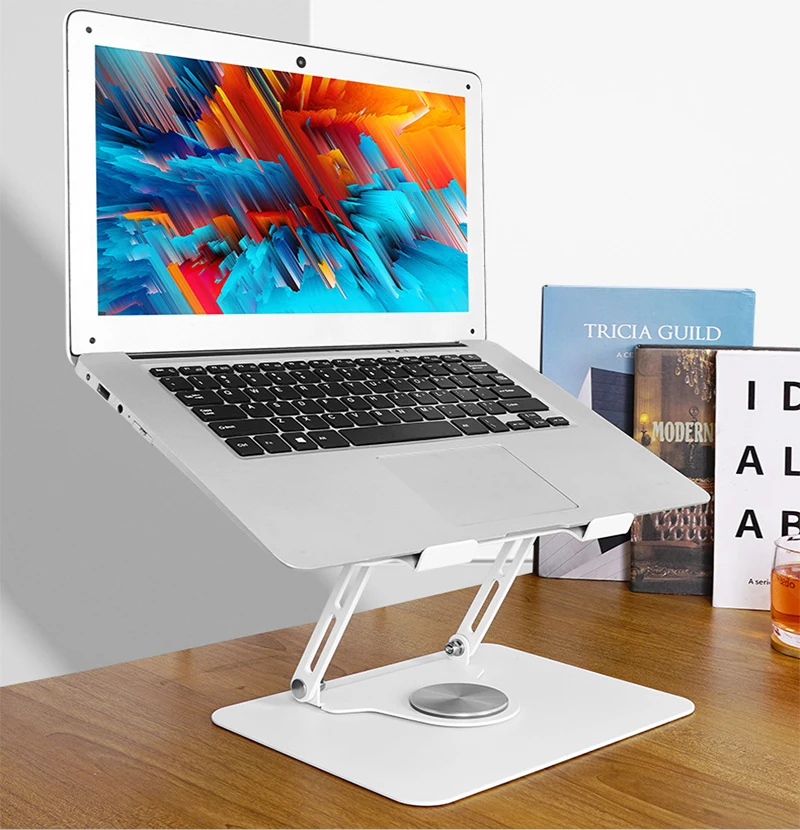 360 Rotation Laptop Stand - Adjustable Height & Stability