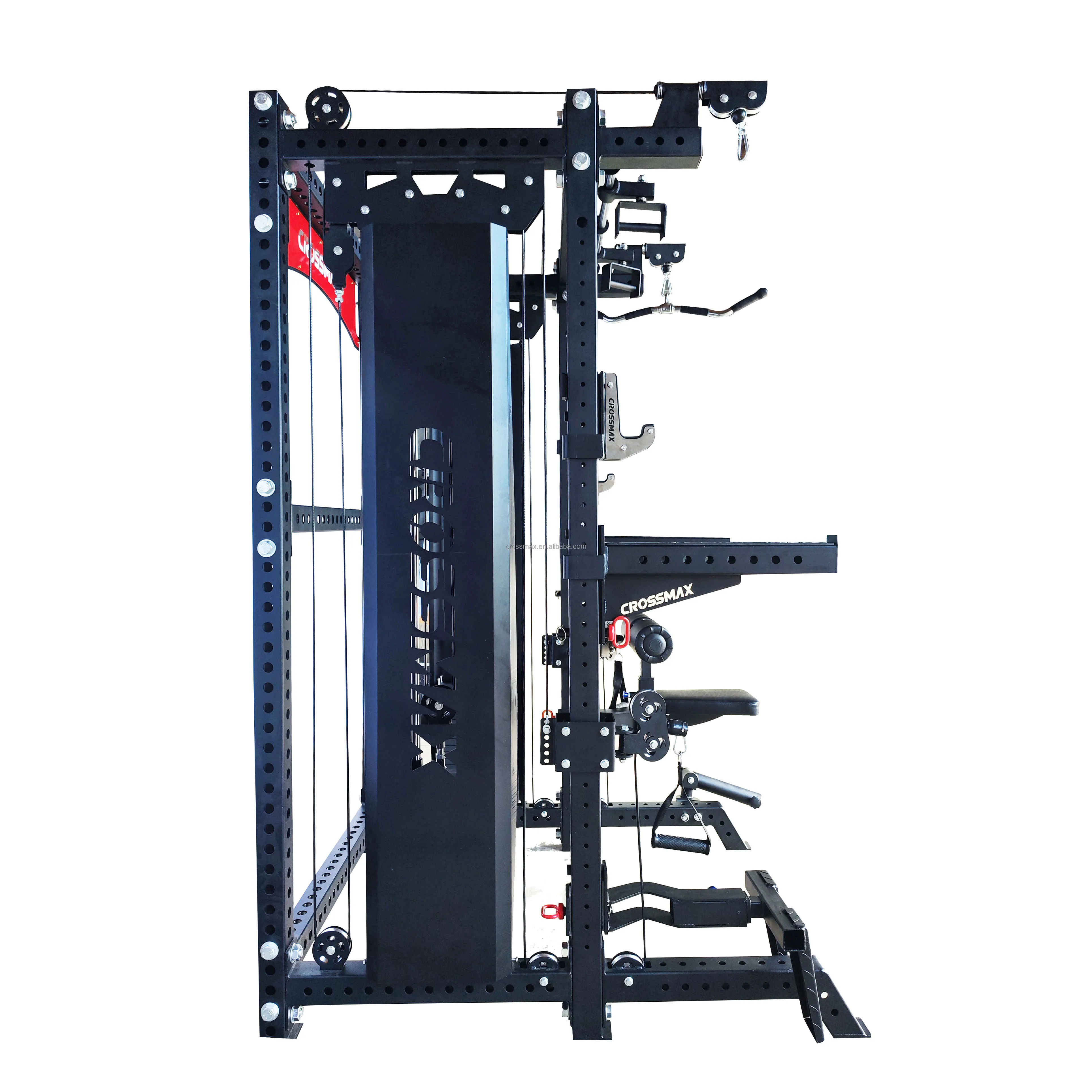 Crossmax Multi Use Smith Machine Power Rack with Pulley Power Rack ...