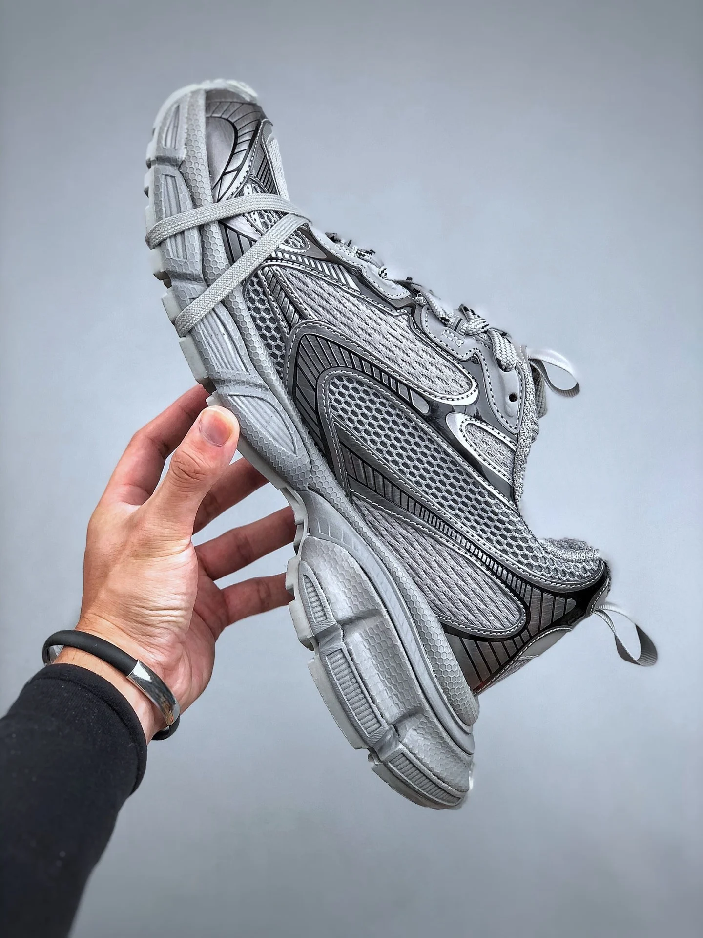 Lace Up Front Mesh Chunky Sneakers Designer Running Shoes Women And Men ...