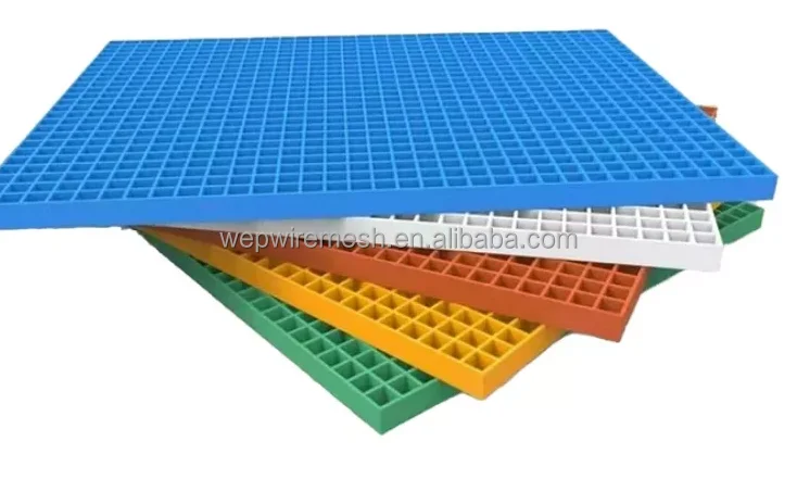 Fiberglass Mesh 38mm X 38mm Walkway Floor Composite Grp Frp Gratings ...