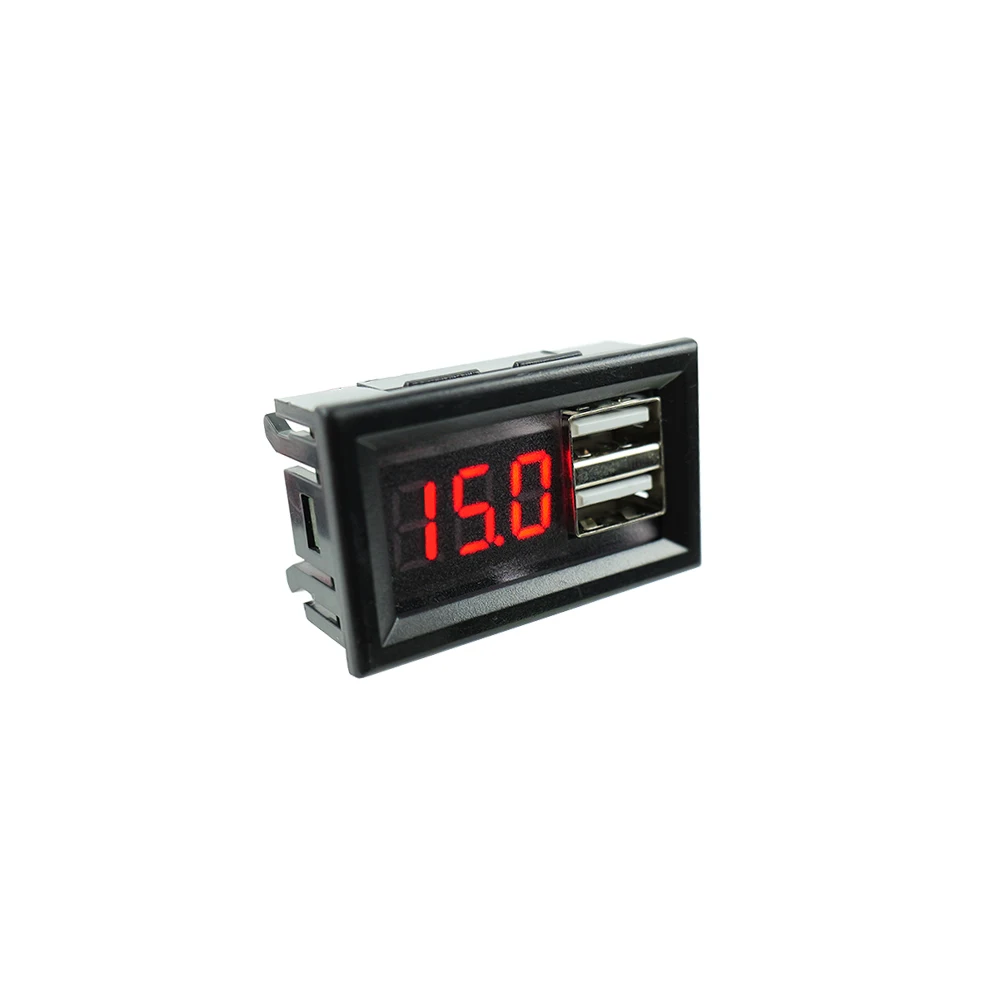 dc voltmeter Car Mounted LED Digital Voltmeter Panel Tester 12V 24V ...