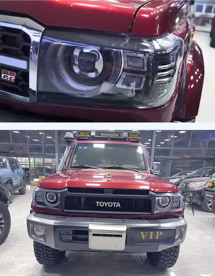 Front Ligthts For Toyota Land Cruiser Lc7 Serials 2008-2020 Lc70-lc79 ...