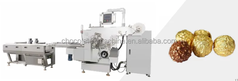 Automatic Chocolate Bar Fold Wrapping Machine For Foil Fold Wrapping ...
