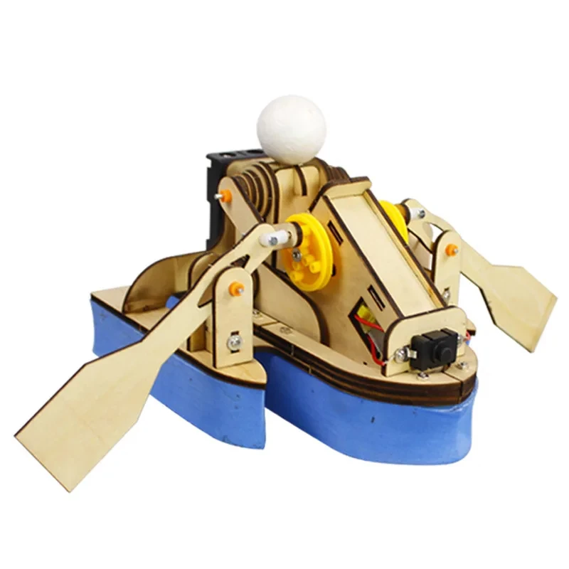 Kids Science Toys STEM Physics Technology Gadget Electric Hand Rowing ...