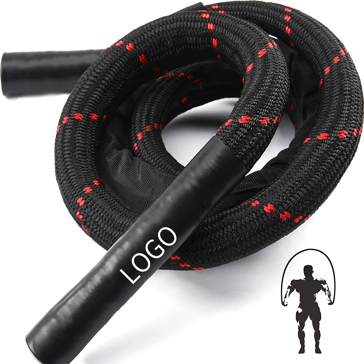 MKAS Adult Exercise Battle Ropes Men Women Heavy Skipping Jump Rope for ...
