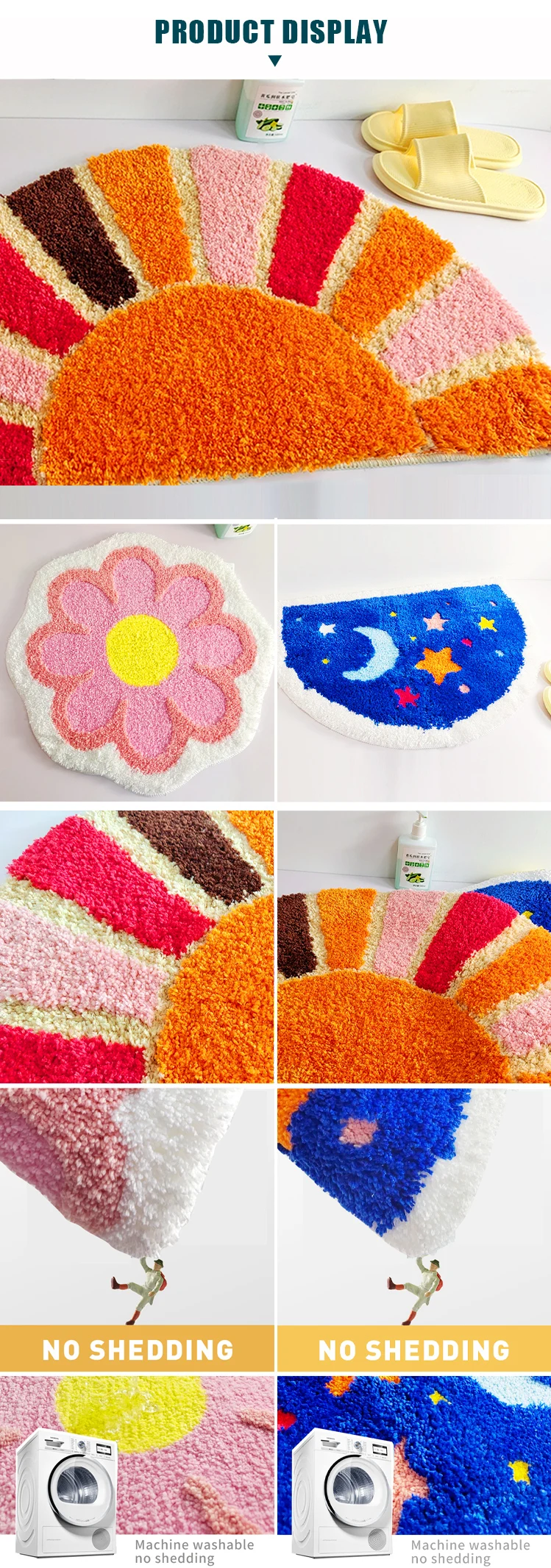 High Quality Popular Custom Cute Anime Cartoon Modern Tufted Character ...