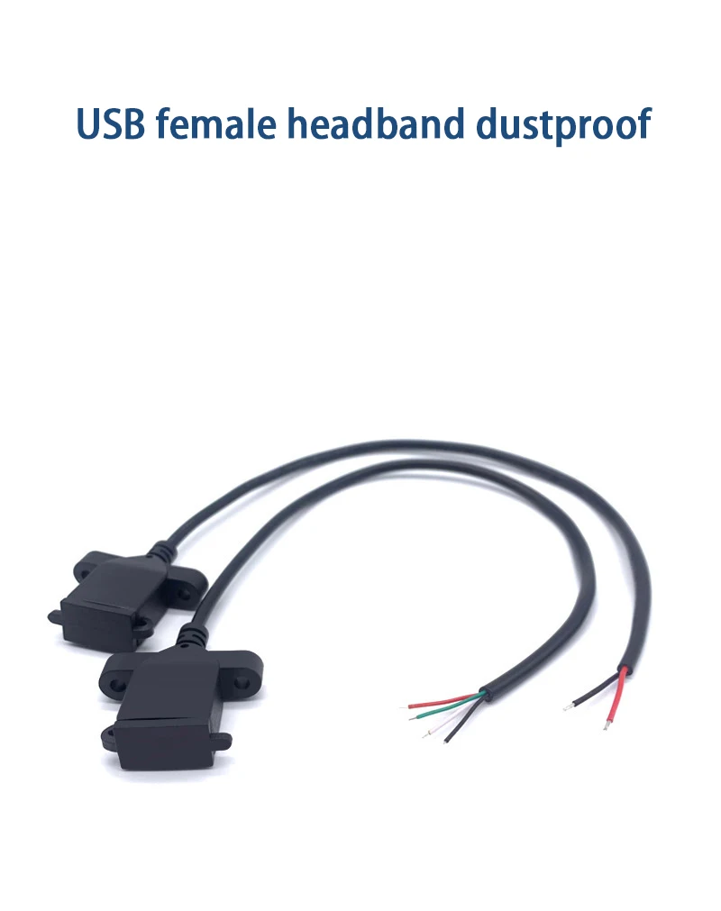 Sonxnele Usb Female 2-core Power Supply 4-core Data Cable Single Head Cable - Buy Usb Female 2 ...