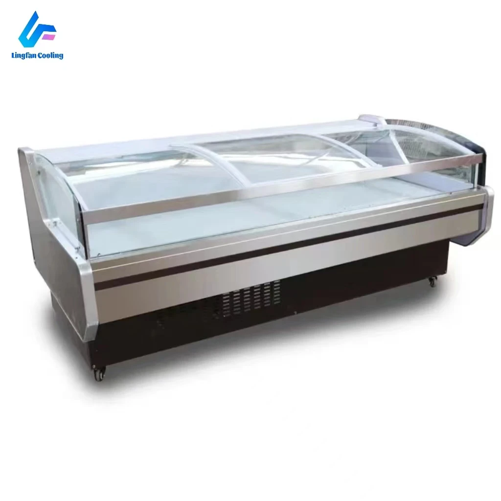Fresh Meat Display Fridge Supermarket Commercial Meat Freezer ...