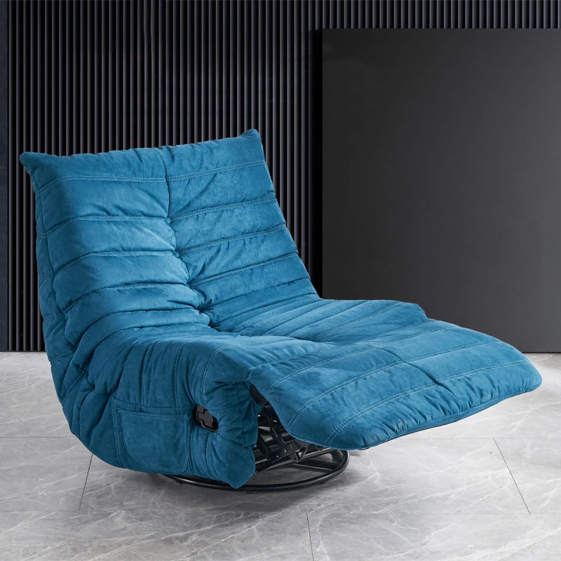 Modern Luxury Single Rotating Power Reclining Floor Sofa Living Room ...