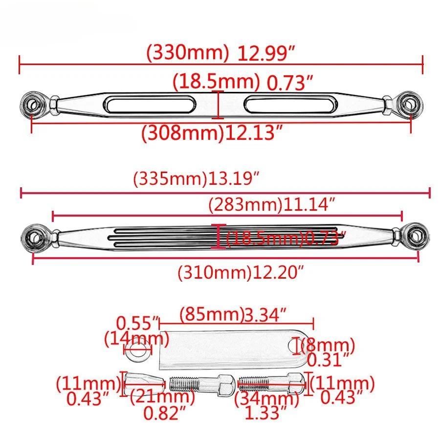RACEPRO Aluminum Motorcycle Gear Shift Linkage Lever for Harley