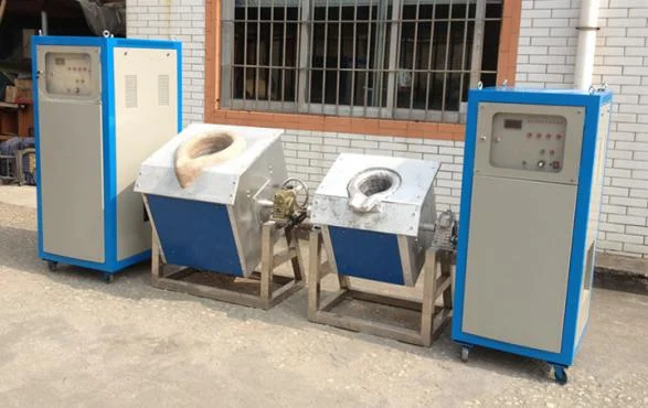 15kw Electromagnetic Copper Brass Bronze Induction Melting Furnace ...
