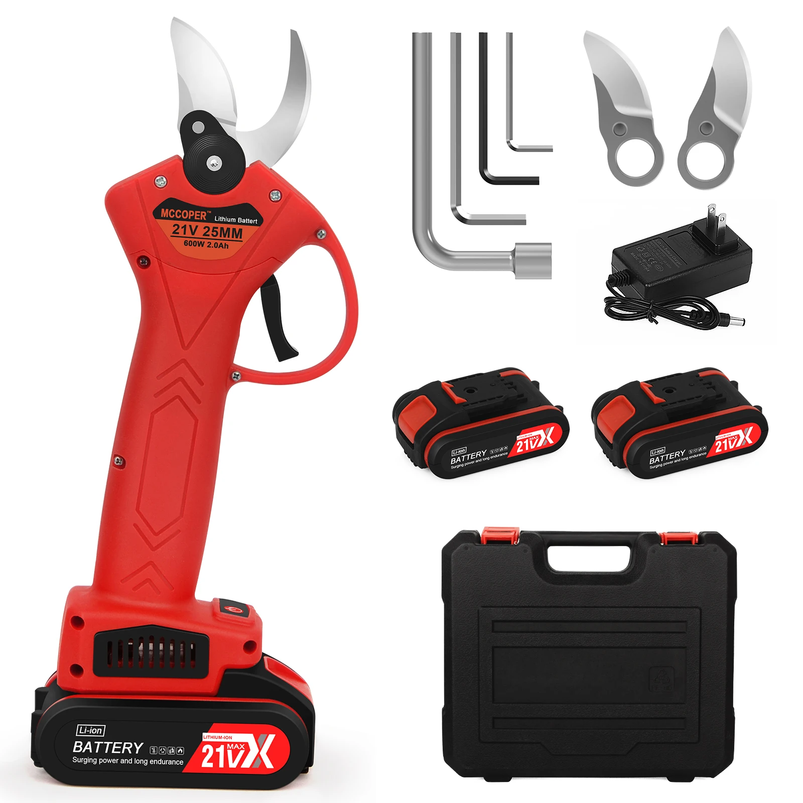 Electric Pruning Shears Professional Cordless Electric Scissors Battery ...