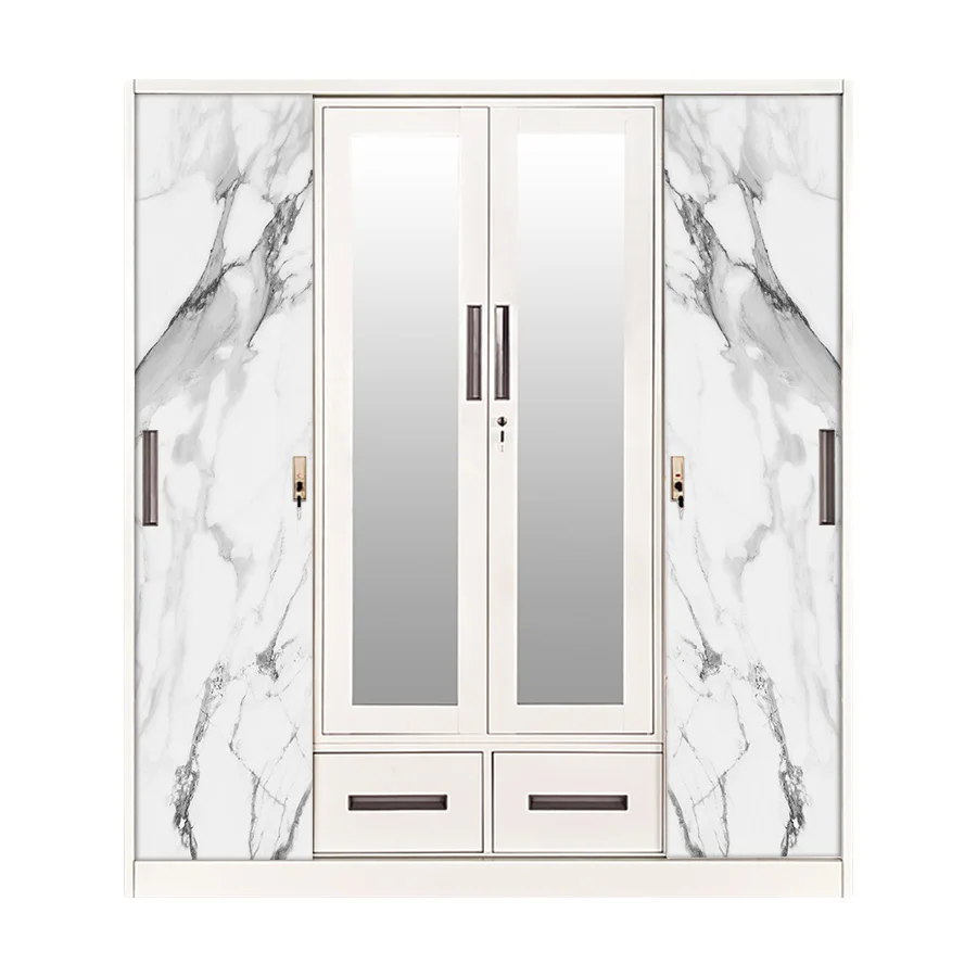 Secure and Stylish - Sliding Door Metal Almirah Wardrobe