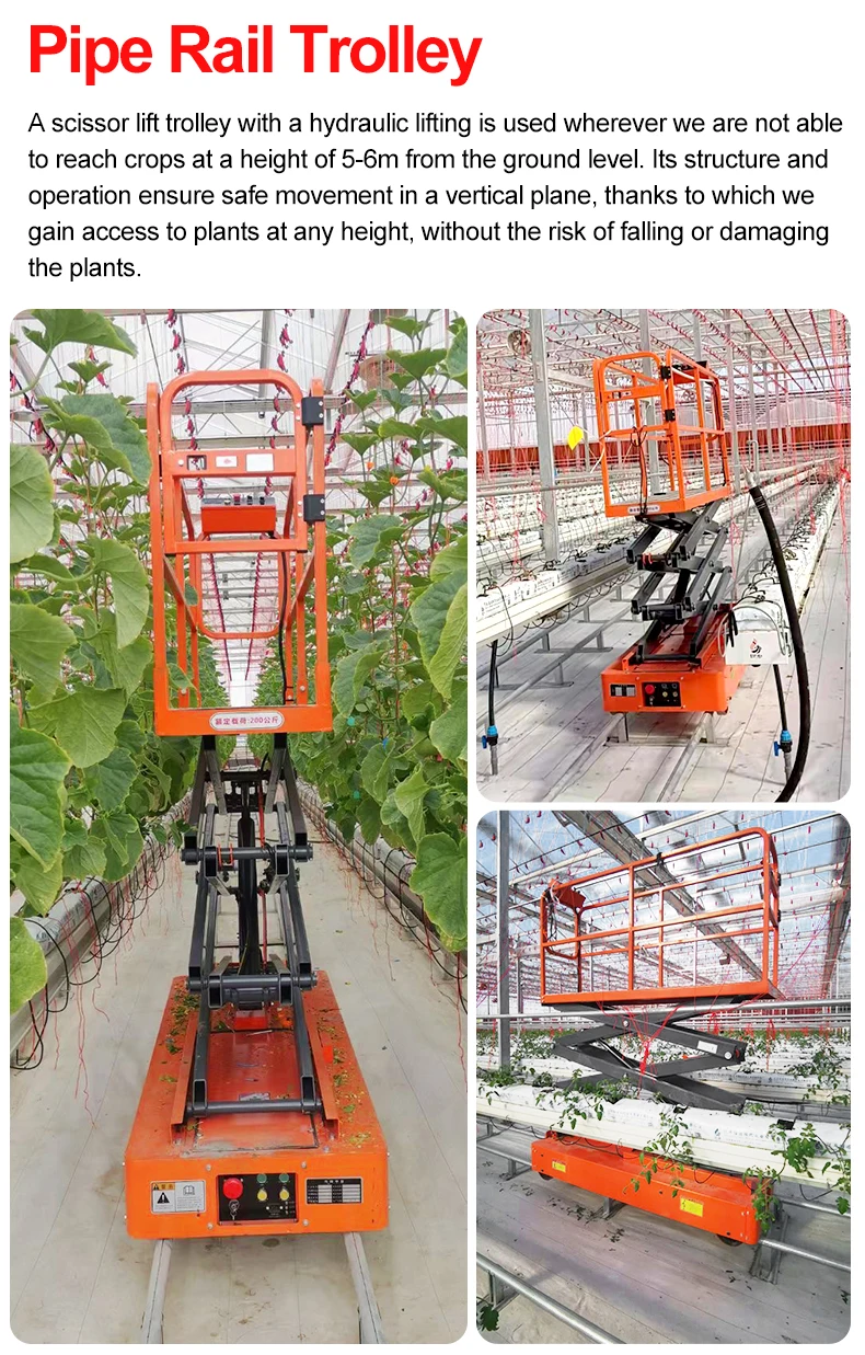 SINOLIFT Safe Greenhouse Harvest Trolley - 200 Kg Capacity
