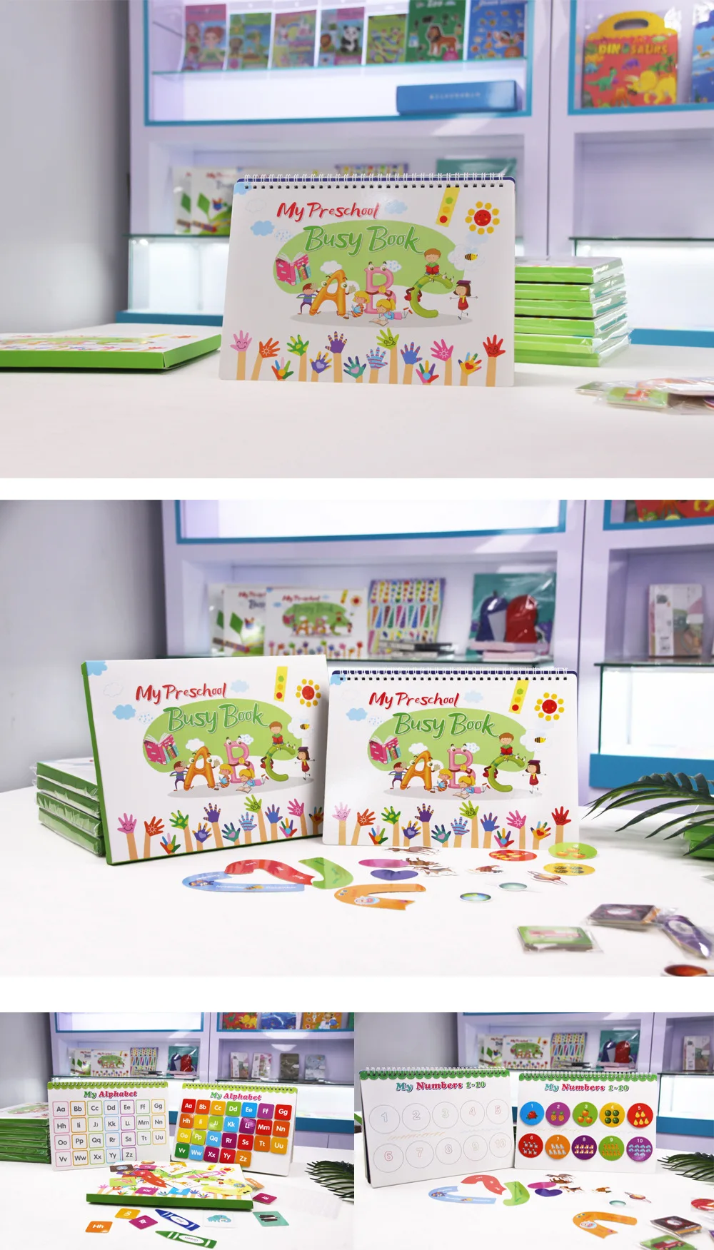 Children Preschool Busy Book Open-ended Reusable Educational Busy Book ...