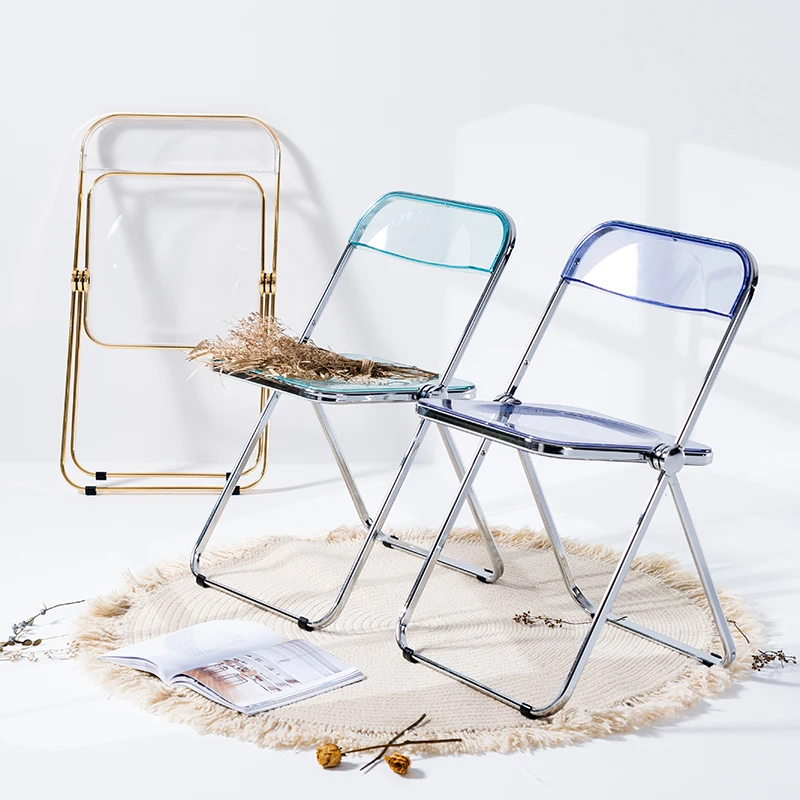 Luxury Modern Clear Acrylic Plastic Indoor Strong Folding Chair For ...